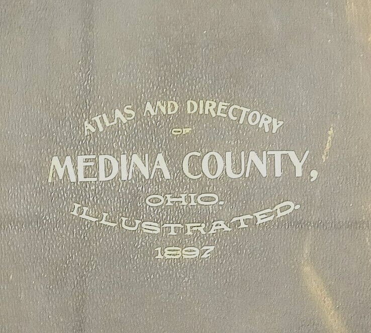 Old Antique 1897 Plat Map ~ MEDINA Twp., MEDINA Co, OHIO ~ Free S&H | eBay