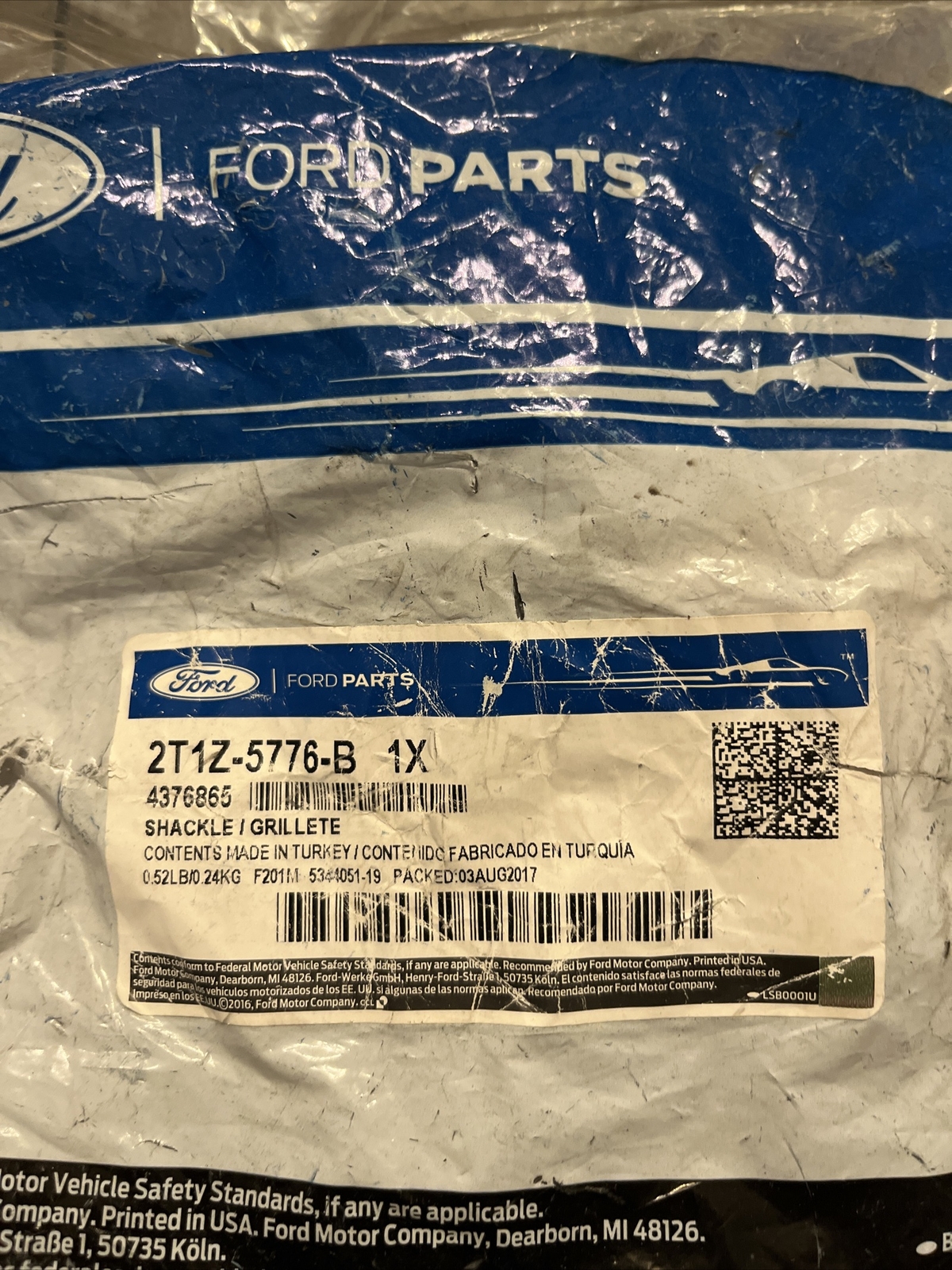 OEM NEW 2010-2013 Ford Transit Connect Rear Leaf Shackle 2T1Z5776B | eBay