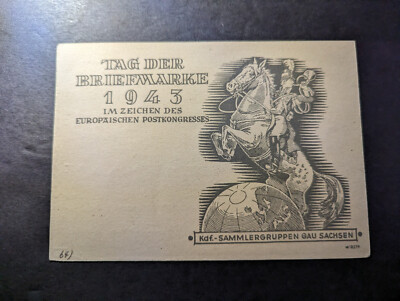 1943 Germany Postcard Cover Marisch Ostrau to Berlin Stamp Day | eBay