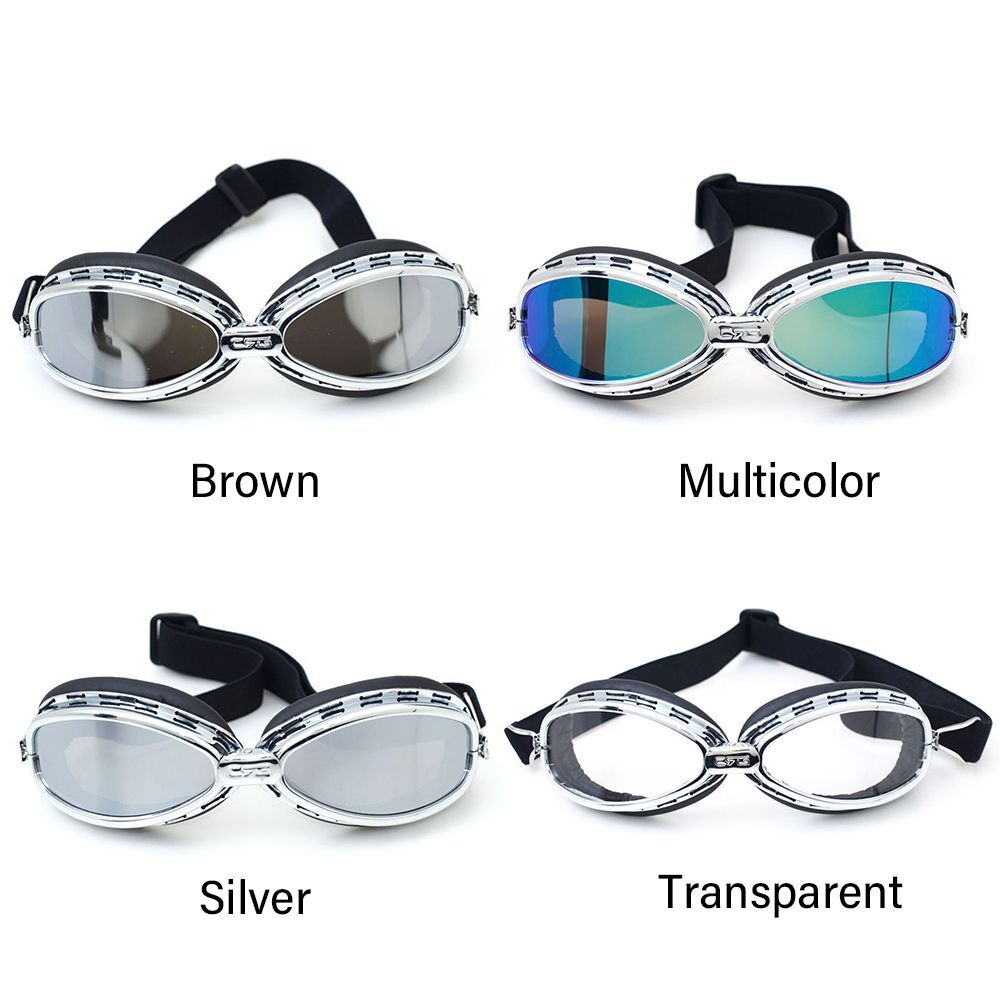 Vintage Eyewear Helmet Glasses Windproof Lenses Pilot Motorcycle ...