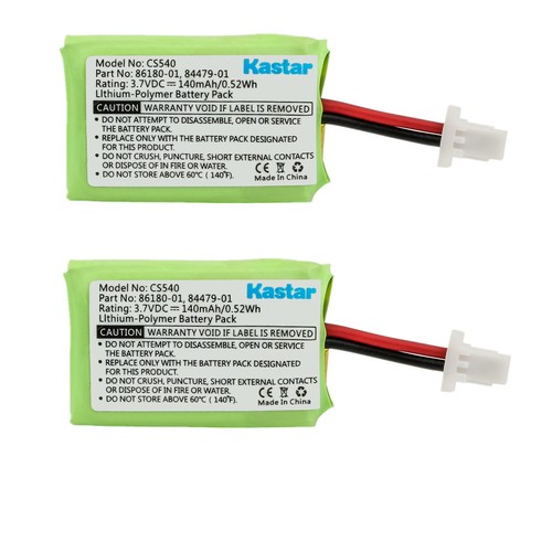 Kastar CS540 Battery 140mAh for Plantronics CS540 CS540A Wireless ...