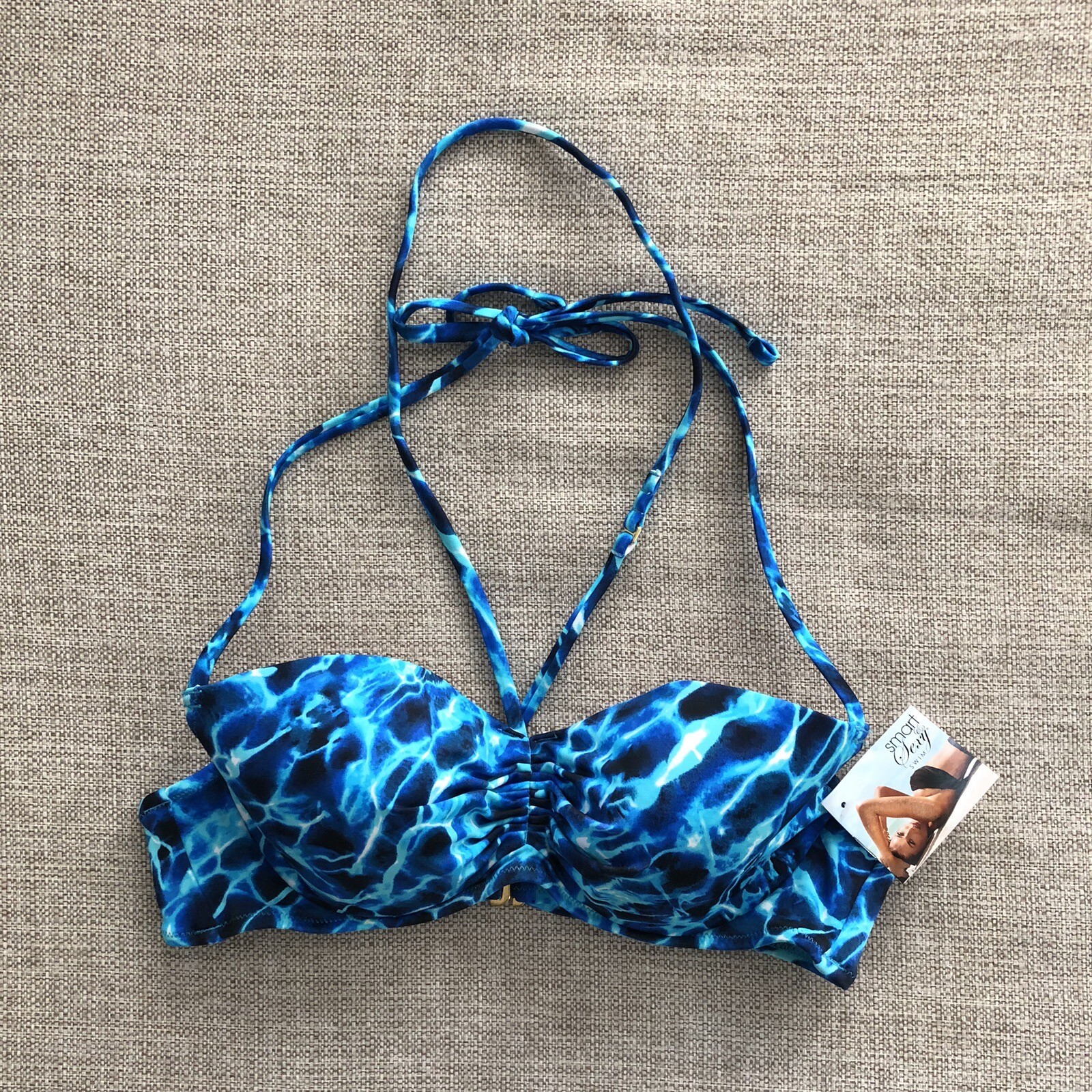 Smart & Sexy Underwire Bikini Top Women’s Size 36B Blue Lined | eBay