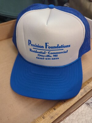 Vintage Precision Foundations Otisville Mi Mesh Trucker Hat Cap | eBay