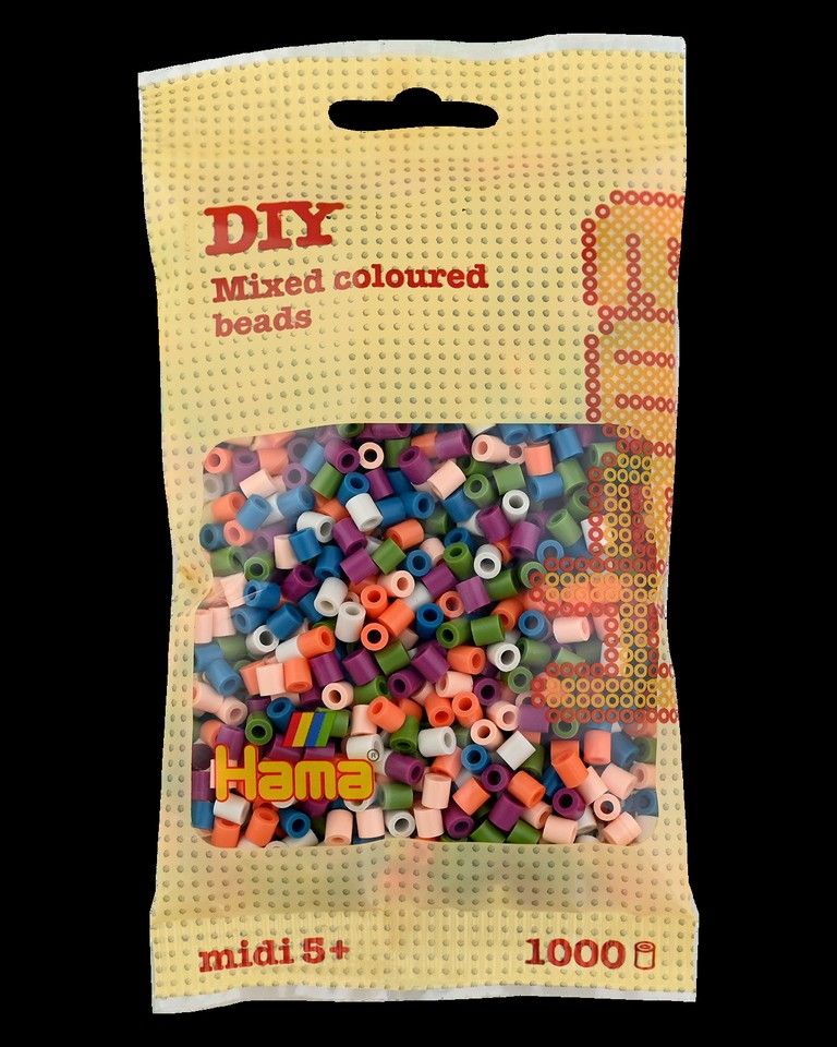 Hama Beads 1000 Pack for Pegboards Genuine Hama Fuse Melt Bead Packs ...