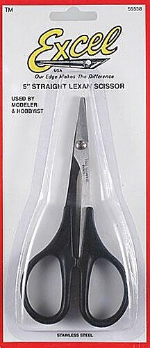 Excel Soft Grip 5.5'' Straight Lexan Scissors - Hobby and Model ...