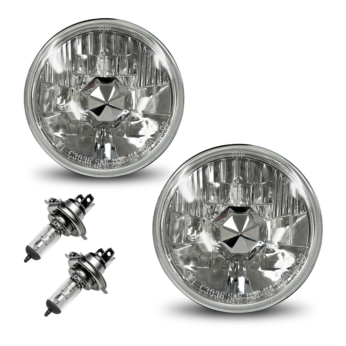 7" Round Conversion Head Lights For 1969-1974 Ford F100 Pikcup /75-76 ...