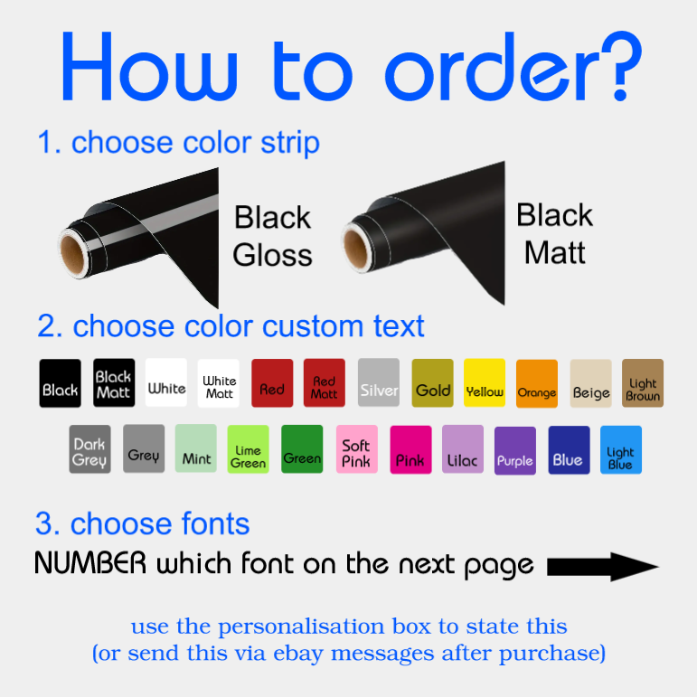 Custom Sunstrip Windscreen fit any car text Sun strip personalised 140 ...