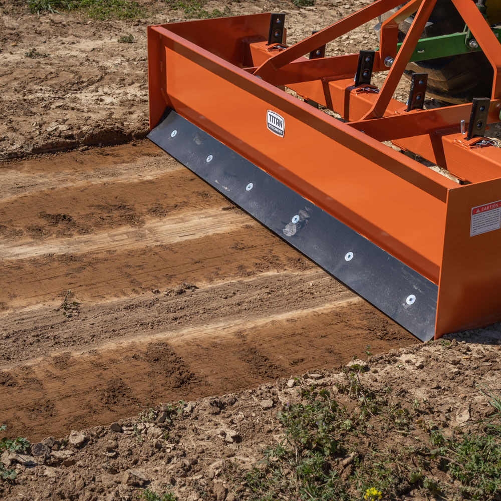 Titan Attachments 3 Point 5FT Rear Box Blade Scraper Grader, Cat 0 and ...