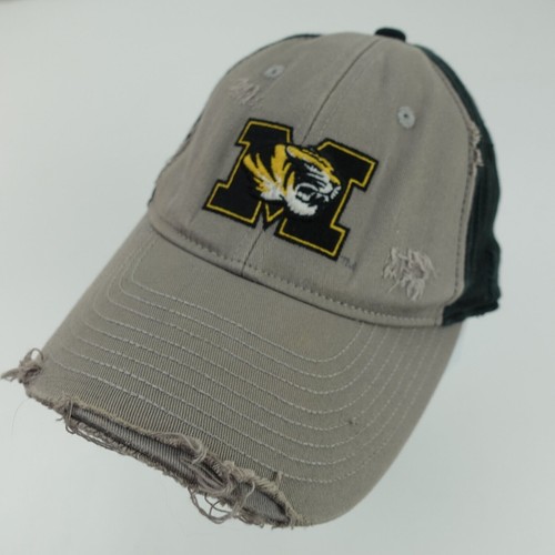 Missouri Tigers Mizzou Distressed Ball Cap Hat Fitted One Size Baseball ...