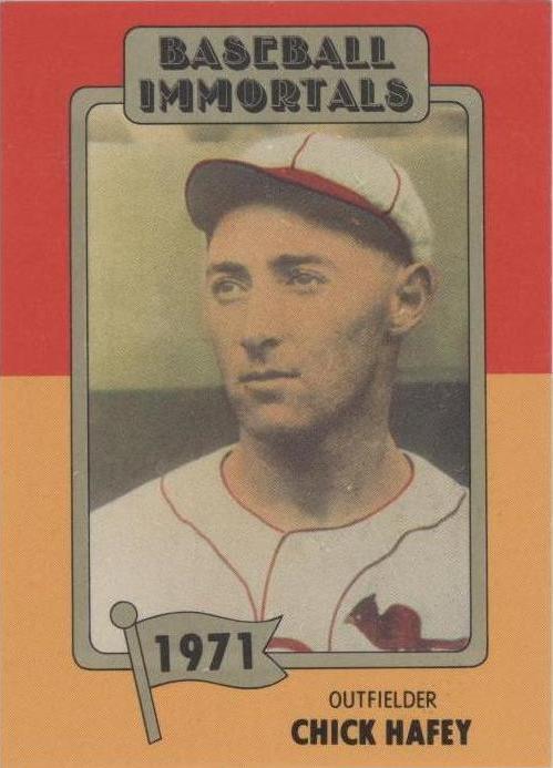 1980-87 SSPC Baseball Immortals - Chick Hafey #121 (RC) for sale online ...