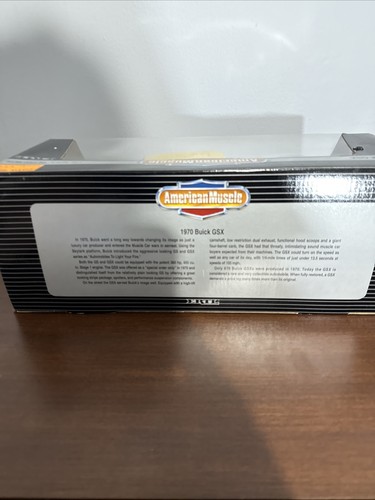 1970 Buick GSX Yellow Die-Cast Metal 1/18 American Muscle Collectors ...