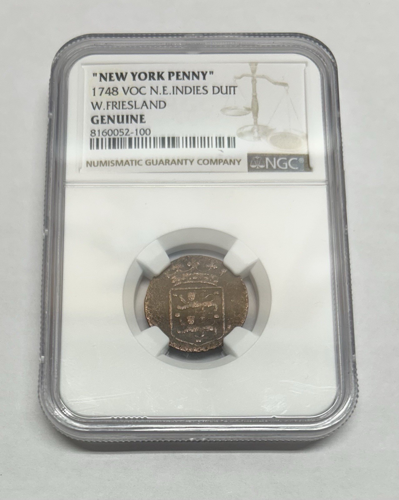 1748 VOC N.E. Indies Duit NGC Genuine ‘Nice Toning’ - NY Penny Coin | eBay