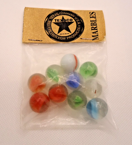 Vintage Lot of TEXACO Marble Pack (total of 10 ea. marbles) | eBay