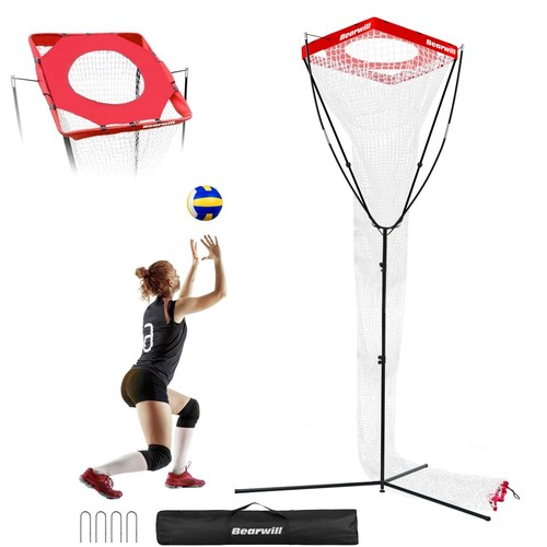 Volleyball Setter Trainer Net, Volleyball Training Equipment Adjustable ...