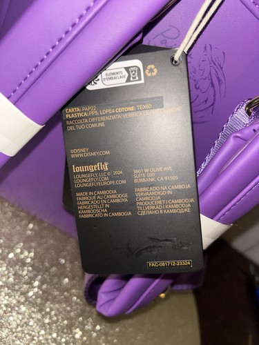 Loungefly Disney Tangled Rapunzel Purple and Gold Lantern Mini Backpack ...