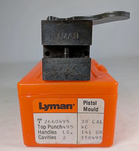 Lyman 358495 Dual Cavity Bullet Mold 38 Cal WC 141 Gr | eBay