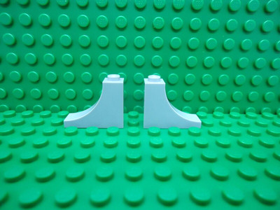 Lego 2 Light Bluish Gray 1x3x2 Inverted Arch brick block NEW | eBay