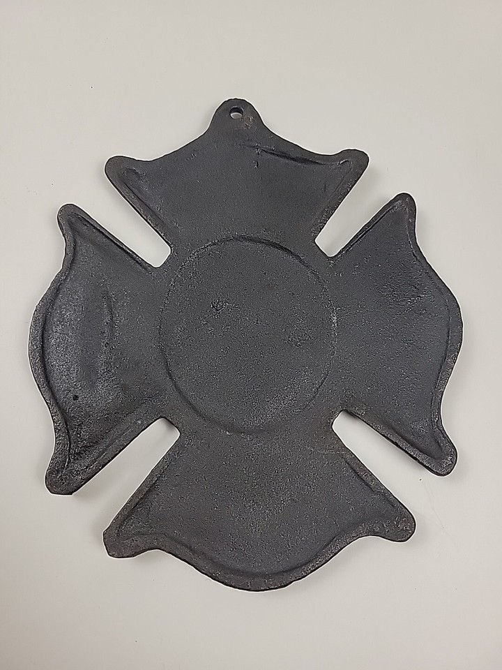 Fireighter Plaque - Cast Iron Wall Emblem - St. Florian's Cross | eBay