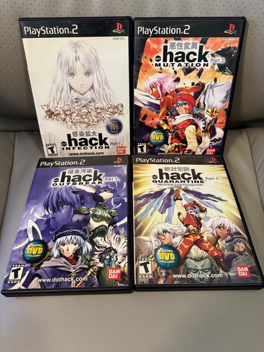 DOT .HACK 1 2 3 4 - PS2 - Infection Mutation Outbreak Quarantine | All CIB | eBay
