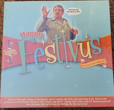 Happy Festivus Seinfeld Frank Board Game 2-8 People Age 12+ Christmas ...