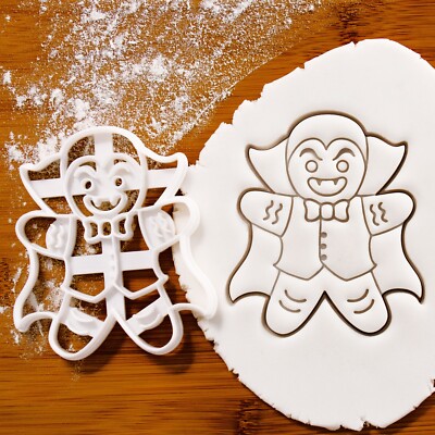 Vampire Gingerbread Man Cookie Cutter - Halloween treat gothic dark ...