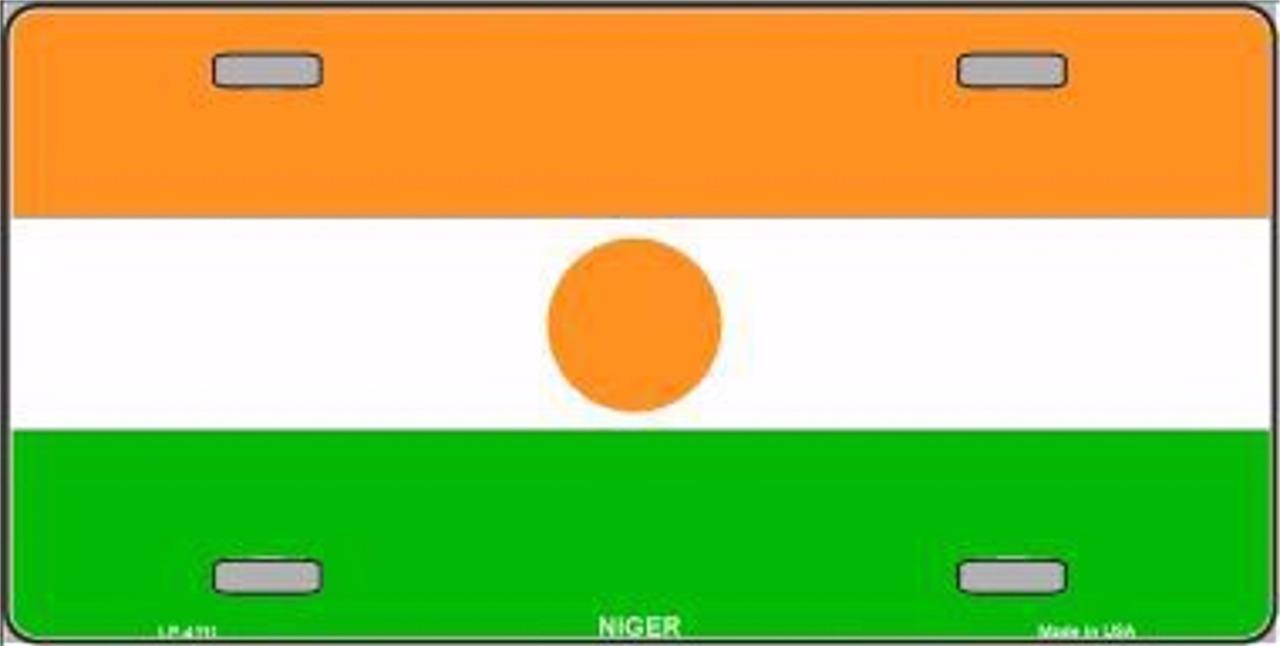Niger Flag Background Metal License Plate | eBay