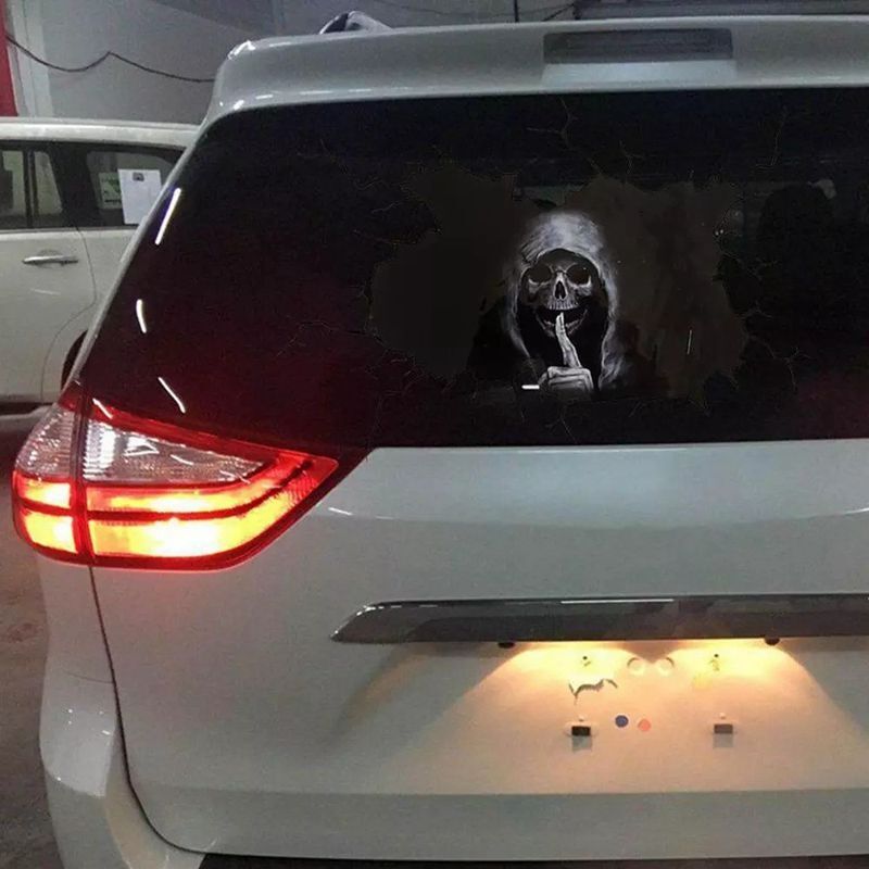 1X Be Quiet Grim Reaper Stickers for Laptop Car Window Graphic Skull ...