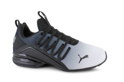 Puma Axelion Fade 2 Running Mens Black / White Sneakers Athletic Shoes ...