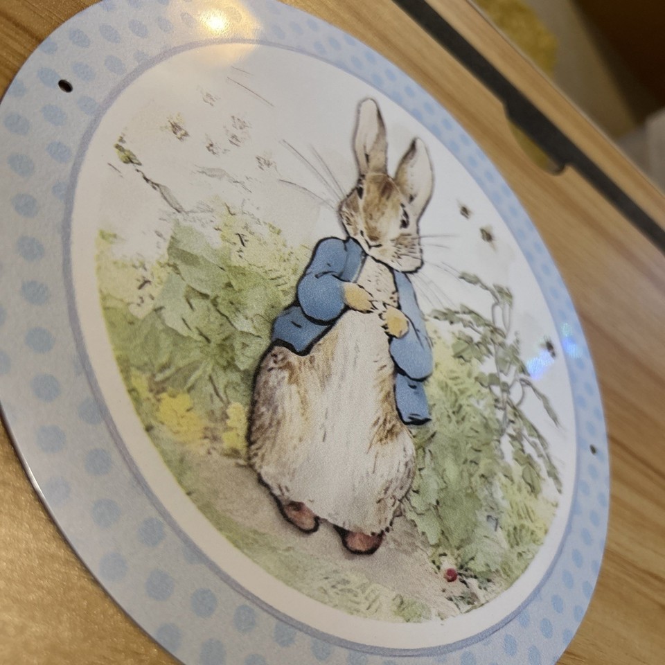 20 X 20cm Beautiful Peter Rabbit Design Metal Sign Gift | eBay