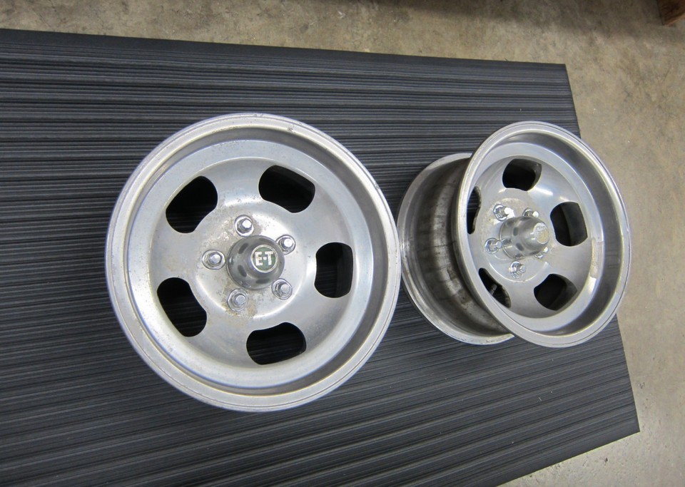 Vintage (2) ET Aluminum Slot Mag Wheels 15"x7.5" Unilug 5x4.75" | eBay