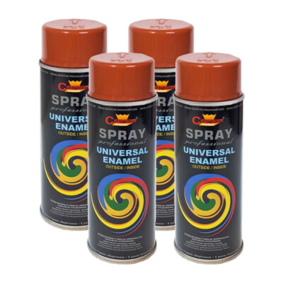 4x LACKSPRAY 400ml RAL 8004 Kupferbraun Sprayfarbe Sprühfarbe | eBay.de