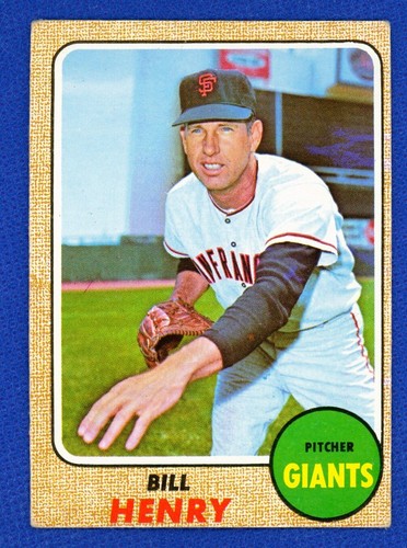 1968 Topps # 239 Bill Henry San Francisco Giants | eBay