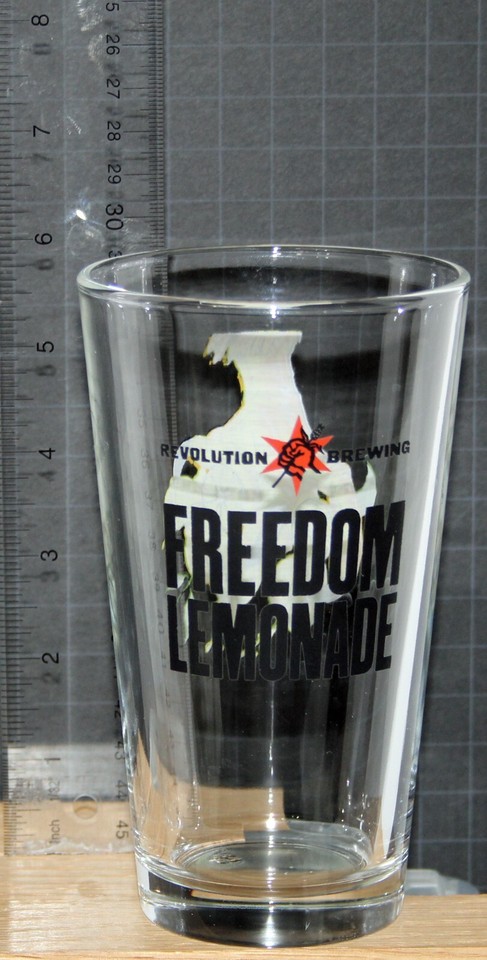 REVOLUTION BREWING FREEDOM LEMONADE CHICAGO IL V 2000's A.C.L. PINT ...