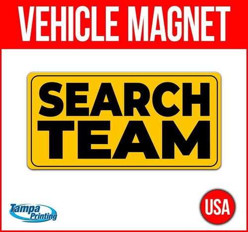 SEARCH TEAM Heavy Duty Vehicle Magnet Truck Car Decal Sticker Sign USA ...