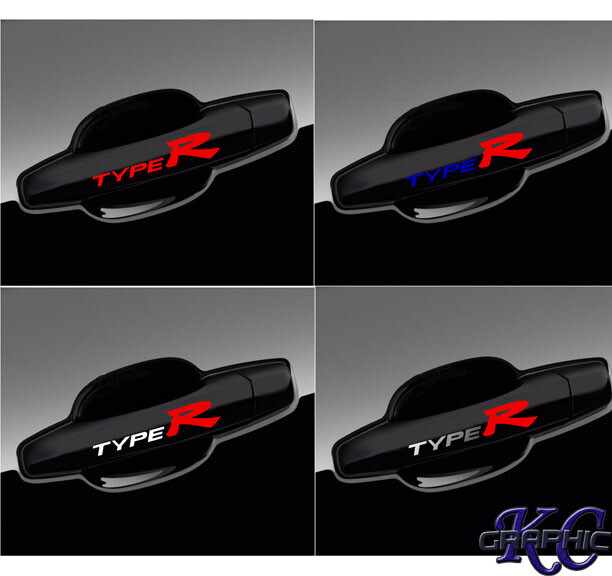 HONDA Civic Type R Vinyl Decal Emblem Sticker FK8 Accord Door Handle (4 ...