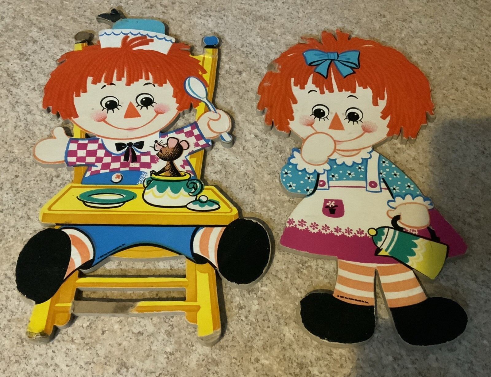 Raggedy Ann And Andy Cardboard Cutout Wall Decor Bobbs Merrill Co ...