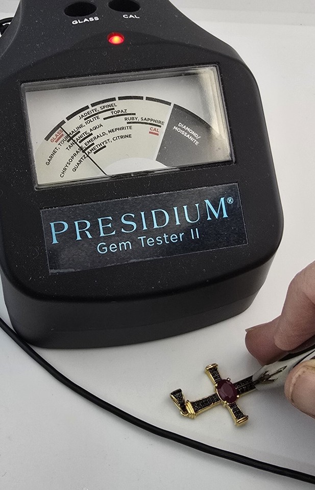 Stunning Sword Dagger Pendant Gold Plated Ruby & Tourmaline 925 10124 ...