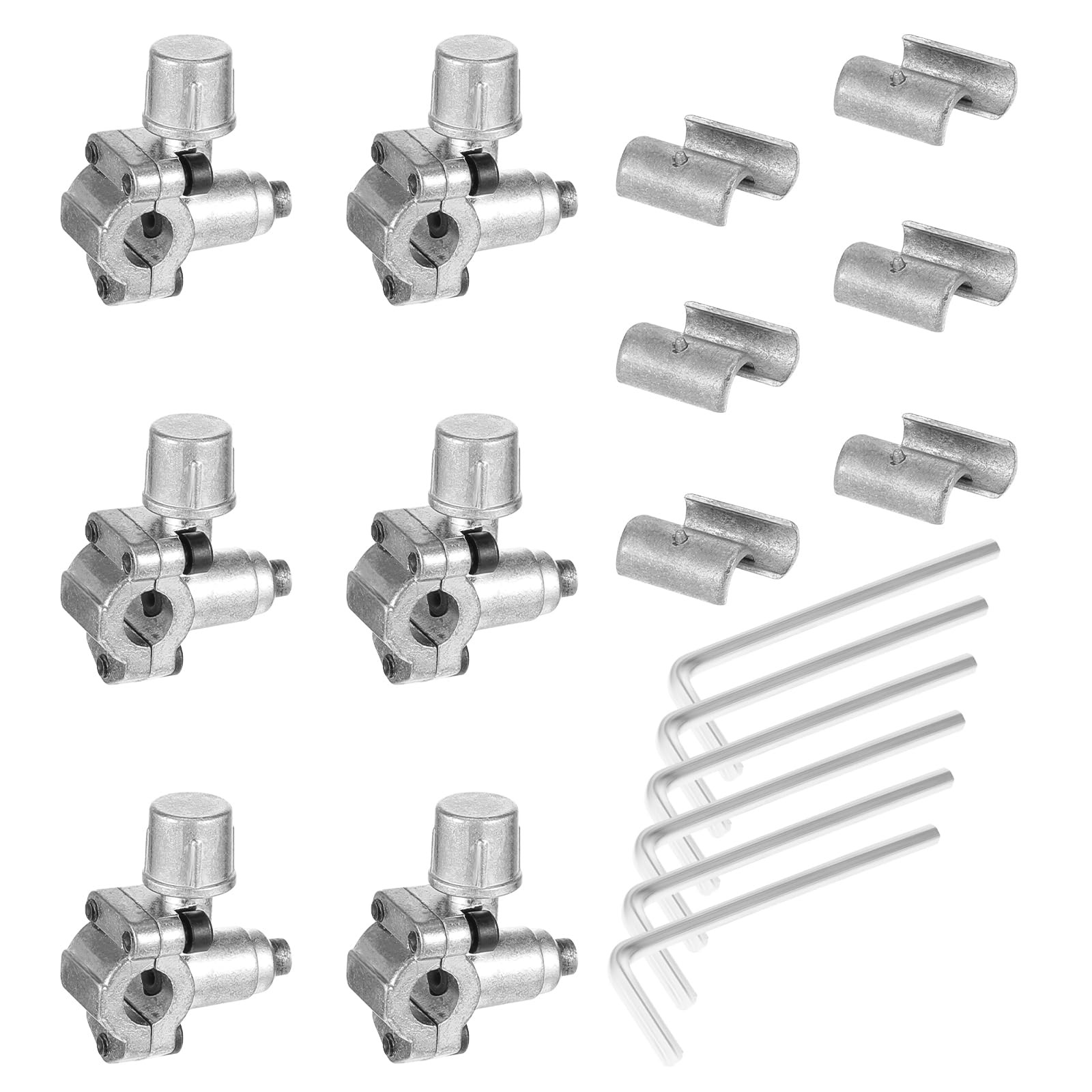 6PCS Bullet Piercing Valve Line Tap Valve Kits Adjustable Valve 1/4 5/ ...
