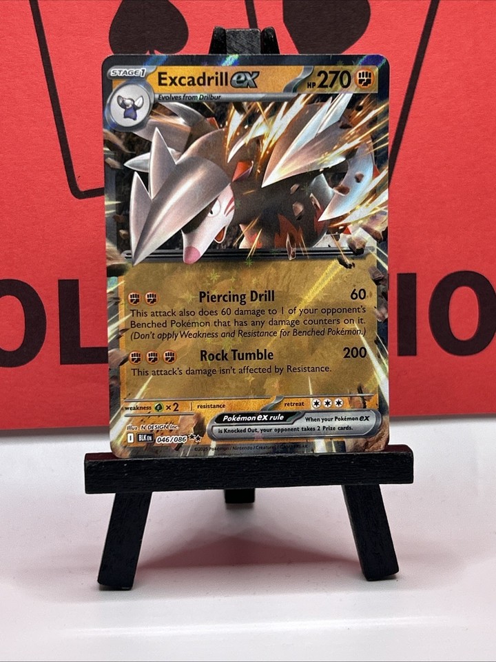 Excadrill ex 046/086 Sv: Black Bolt Holo Pokemon Card | eBay