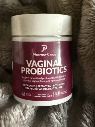 Pharma Supps Vaginal Probiotics 60 Capsules with Prebiotic Cranberry Exp 12/27 | eBay