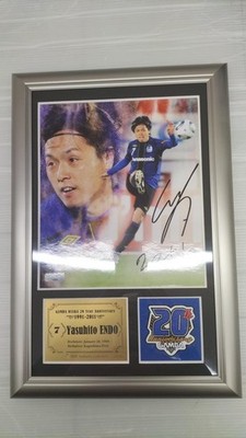 Gamba Osaka 20Th Anniversary Signed Shield Yasuhito Endo Bbm Authen ...