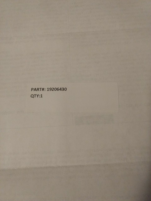 Genuine OEM GM Tire Info Label 19206430 for sale online | eBay