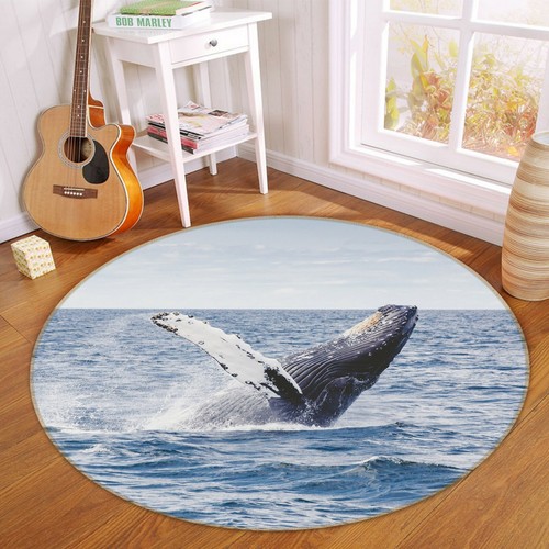 3D Humpback Whales O1598 Animal Non Slip Rug Mat Elegant Photo Carpet ...