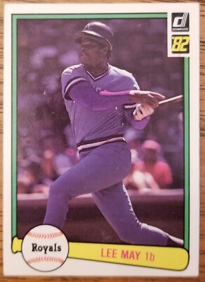 Lee May Kansas City Royals 1982 Donruss Baseball Card #570 MT | eBay