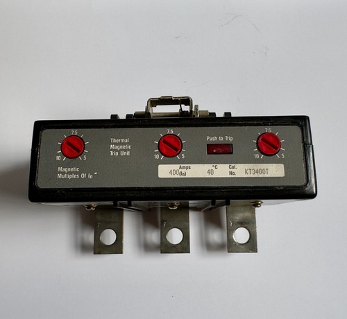 NEW Eaton Cutler-Hammer KT3400T Thermal-Magnetic Trip Unit 400A 2P Type ...