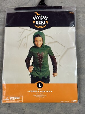 NEW Boys Hyde & Eek FOREST HUNTER Robin Hood Halloween Costume-Size ...