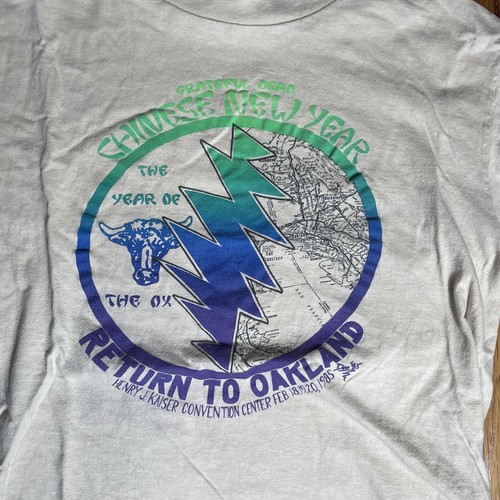1985 Grateful Dead Taurus Zodiac Oakland Tour T shirt Vintage Large 80s ...