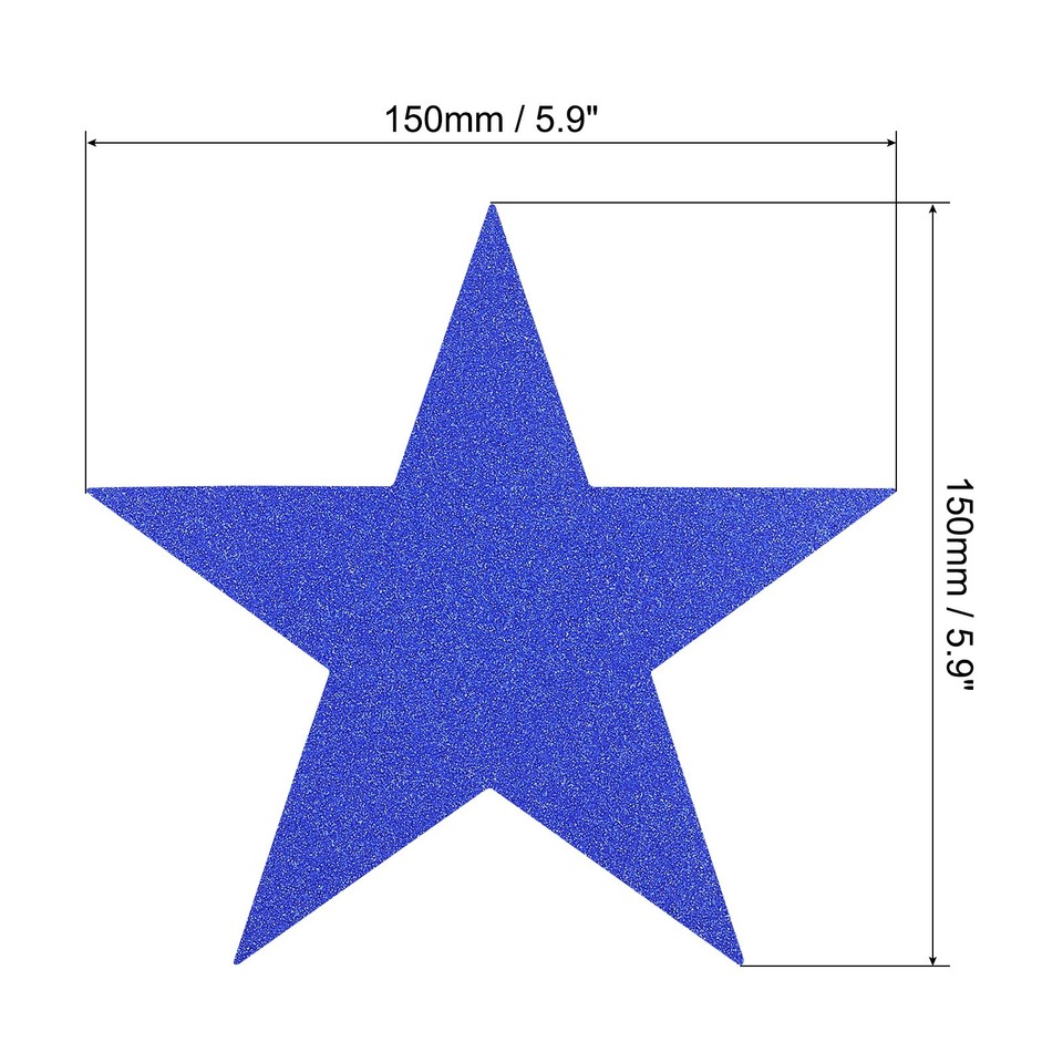 Star Cutouts, 150 Pack Star Cutout Paper Stars for Classroom, Dark Blue ...