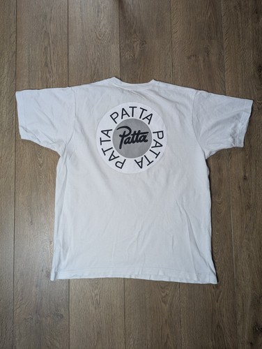 Patta Graphic T Shirt Used White Size M Double Sided | eBay