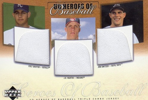 2001 UD HEROES OF BASEBALL COLT GRIFFIN/J.D. MARTIN/JON SWITZER #J-GMS ...